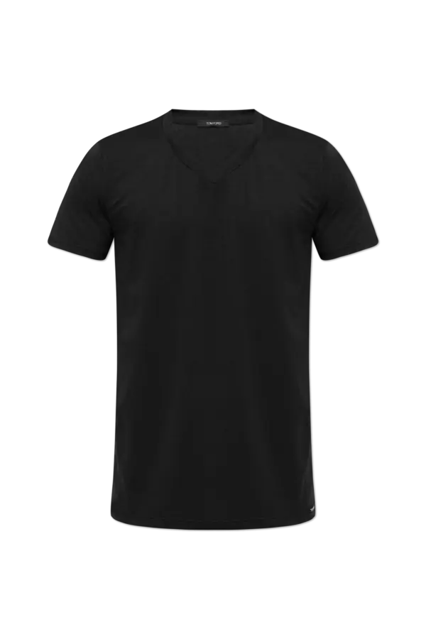 TOM FORD Undershirt T-shirt With V-neck - Black