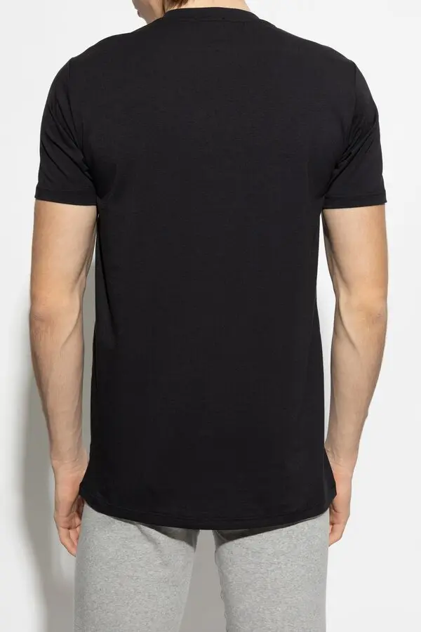 TOM FORD Undershirt T-shirt With V-neck - Black