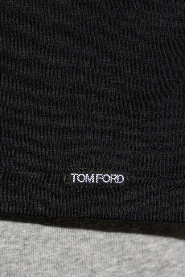 TOM FORD Undershirt T-shirt With V-neck - Black