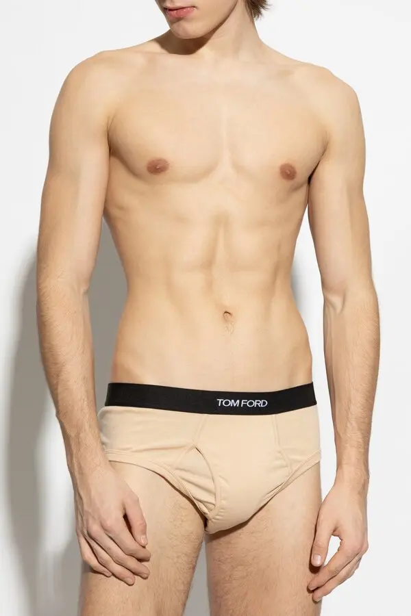 TOM FORD Cotton Briefs With Logo