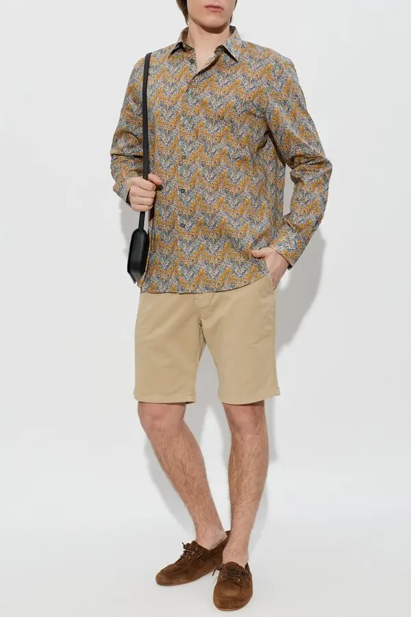 Paul Smith Cotton Shorts - Beige