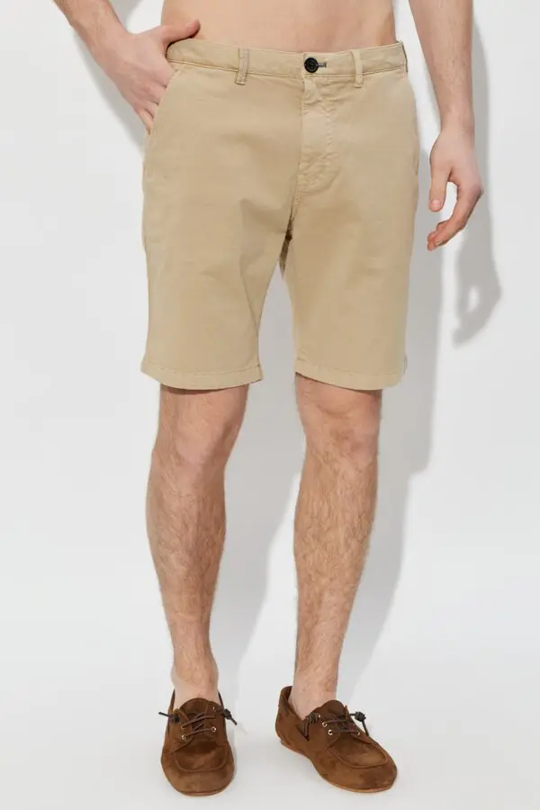 Paul Smith Cotton Shorts - Beige