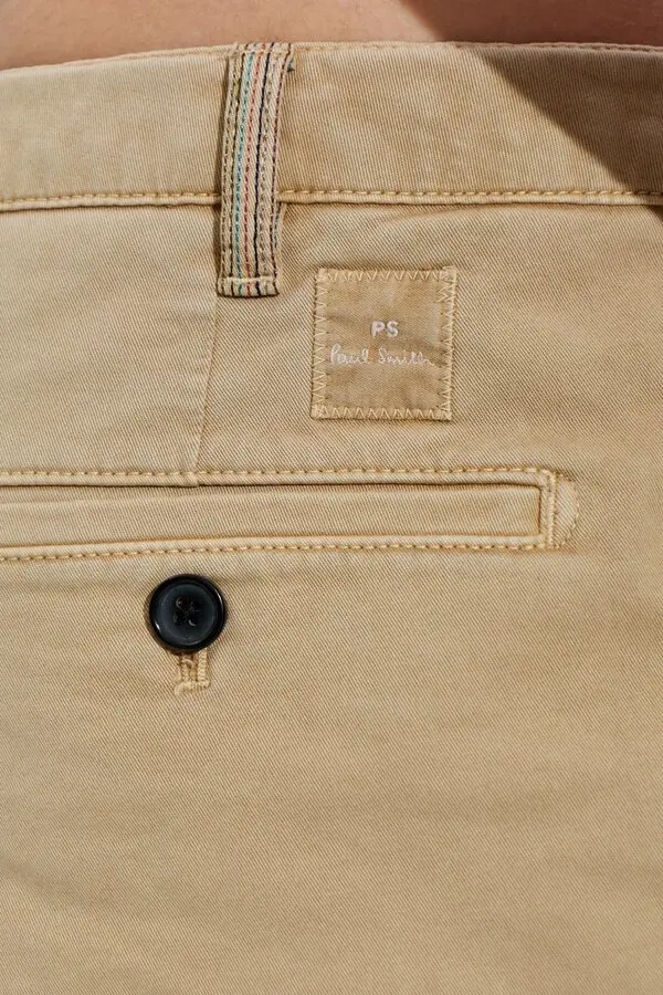 Paul Smith Cotton Shorts - Beige