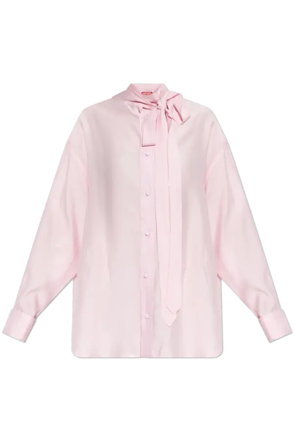 Kenzo Shirt With Bow Detail - Pink