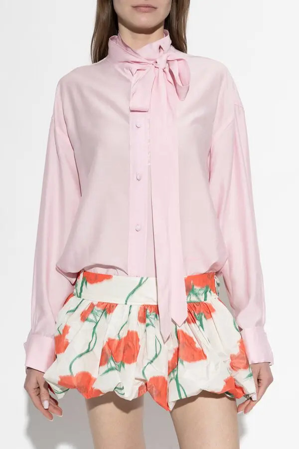 Kenzo Shirt With Bow Detail - Pink