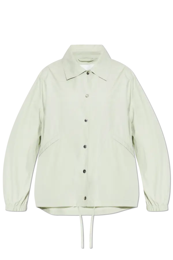 JIL SANDER Cotton Logo Jacket - Green