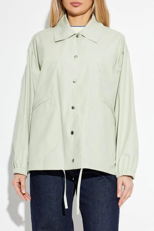 JIL SANDER Cotton Logo Jacket - Green