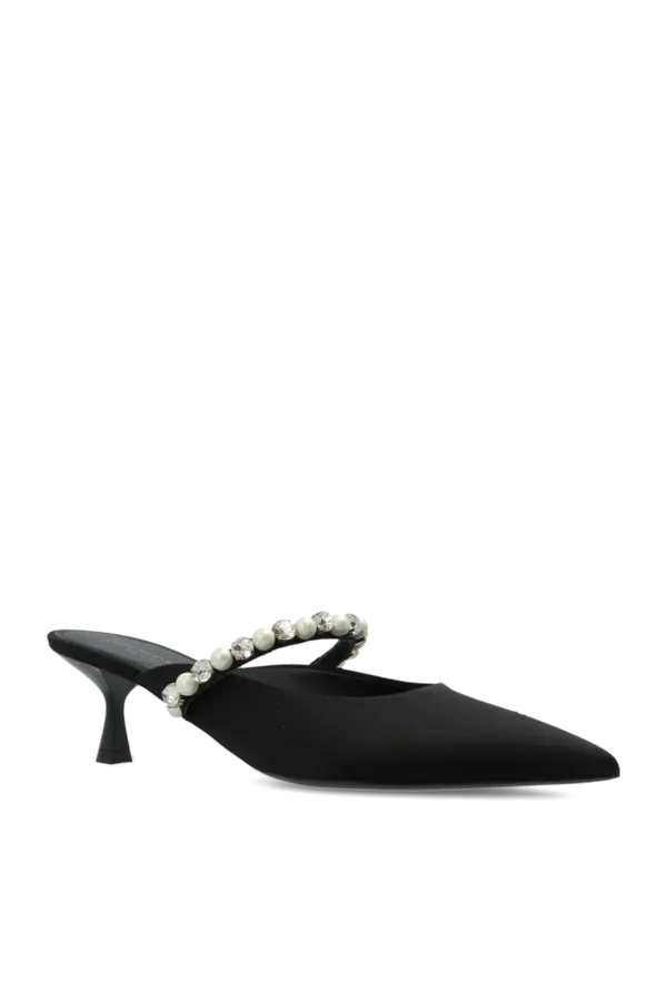 Stella McCartney Elsa Heeled Mules - Black
