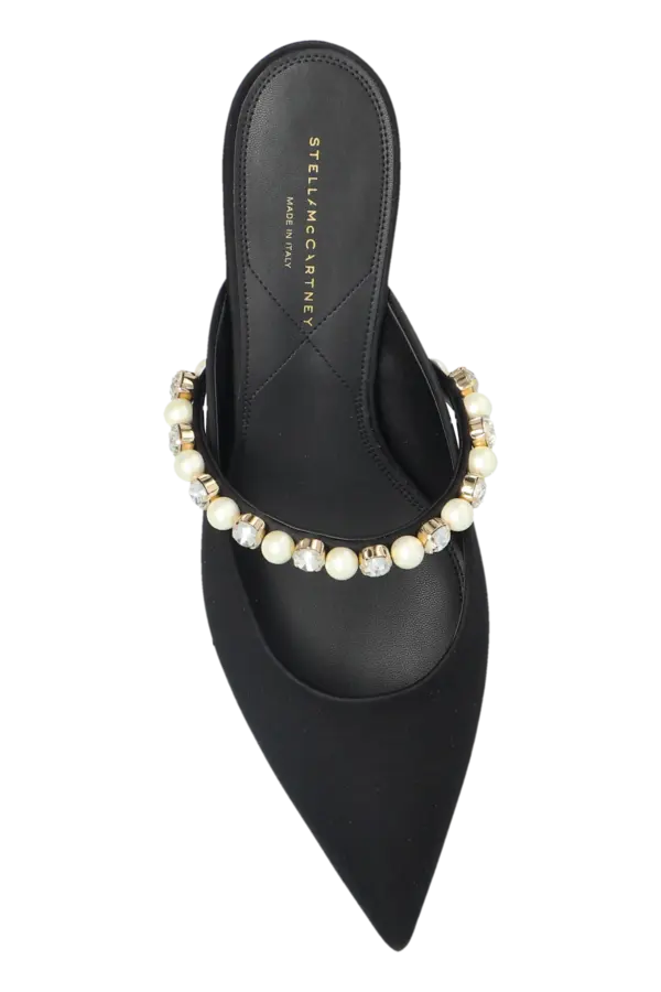 Stella McCartney Elsa Heeled Mules - Black