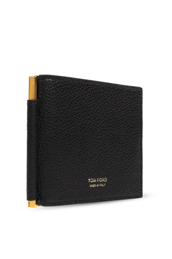 TOM FORD Foldable Leather Wallet - Black