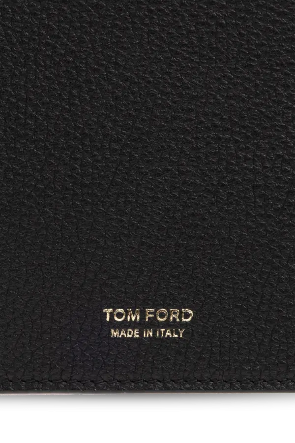 TOM FORD Foldable Leather Wallet - Black