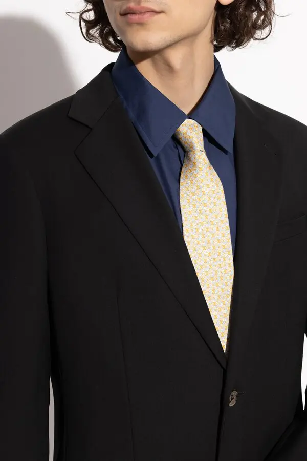 FERRAGAMO Silk Neck Tie - Beige
