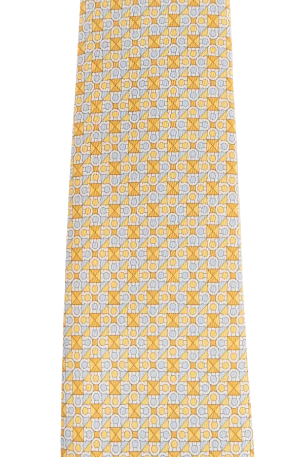 FERRAGAMO Silk Neck Tie - Beige