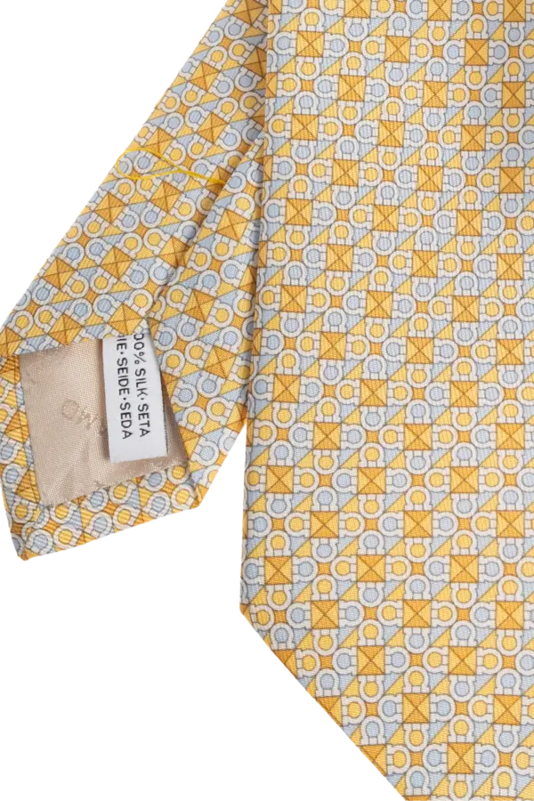 FERRAGAMO Silk Neck Tie - Beige