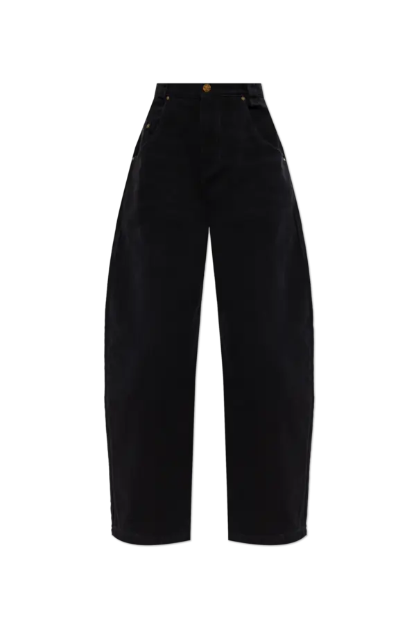 WILLY CHAVARRIA Loose Wide-leg Denim Jeans