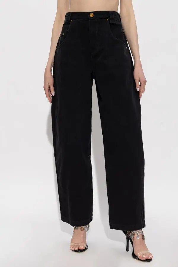 WILLY CHAVARRIA Loose Wide-leg Denim Jeans