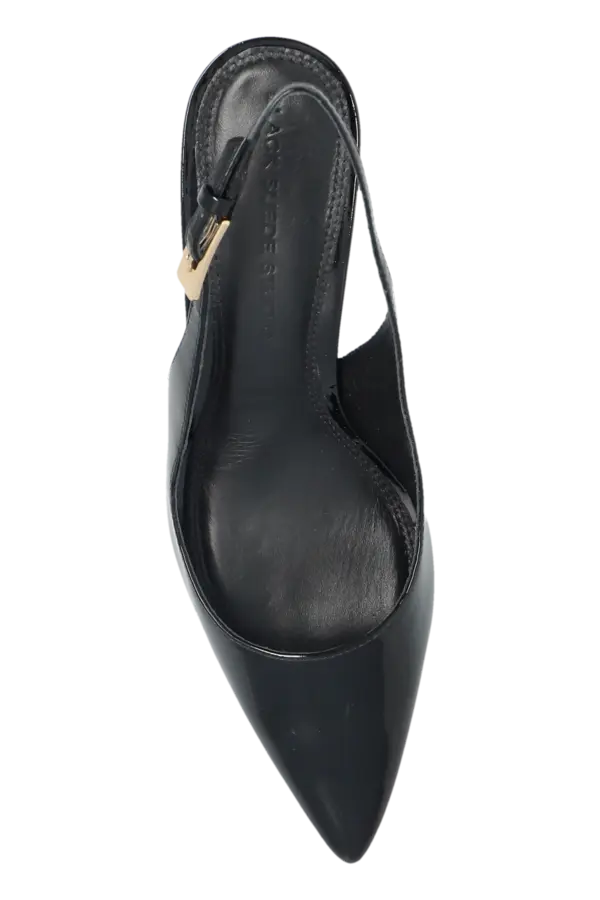 BLACK SUEDE STUDIO Branca Slingback Kitten Heel Pumps - Black