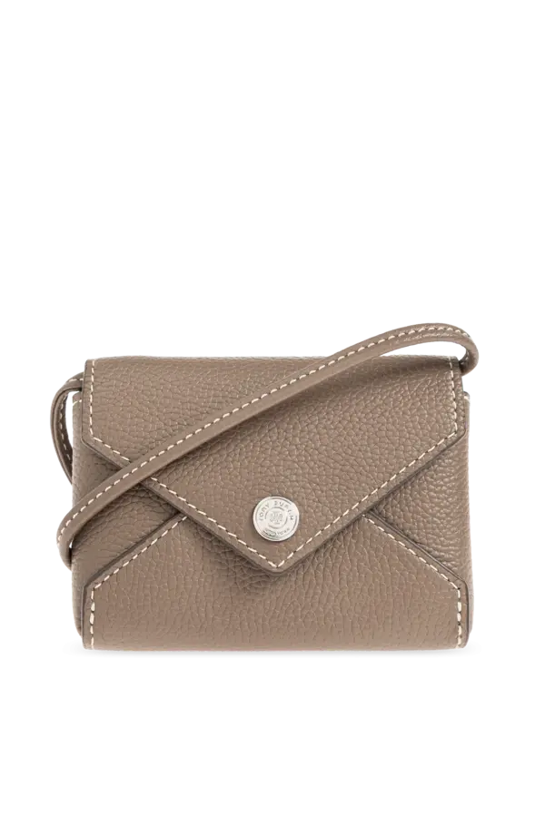 Tory Burch Card Holder Case On A Belt - Brown