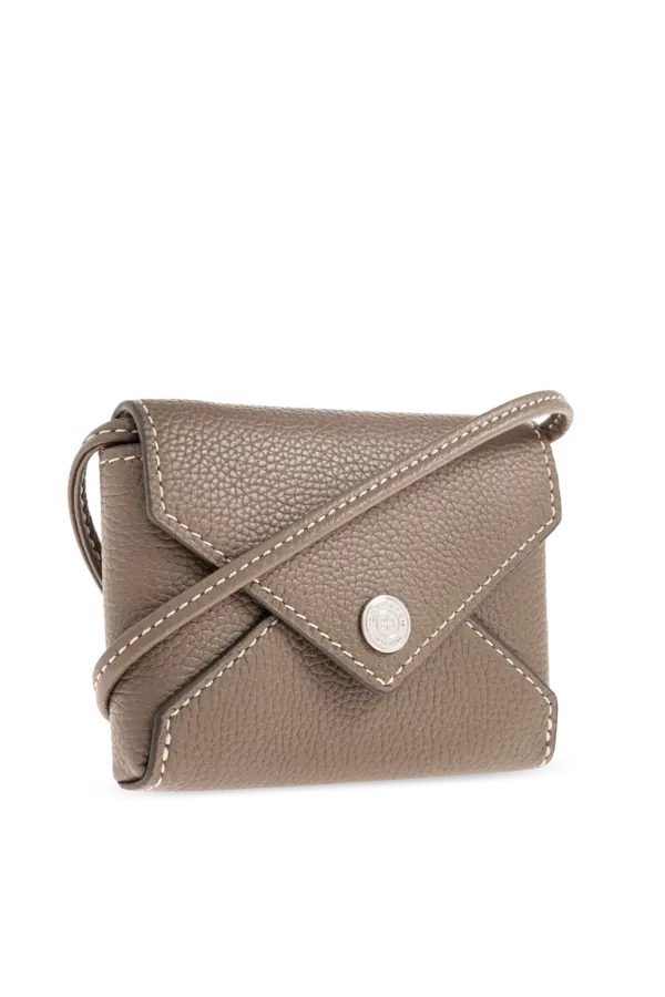 Tory Burch Card Holder Case On A Belt - Brown