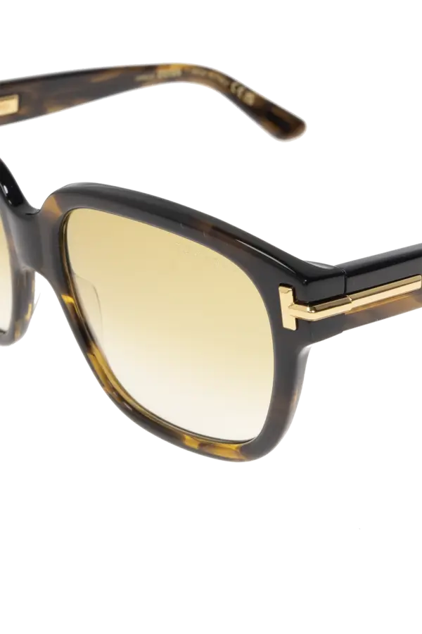 TOM FORD Square Frame Sunglasses - Yellow