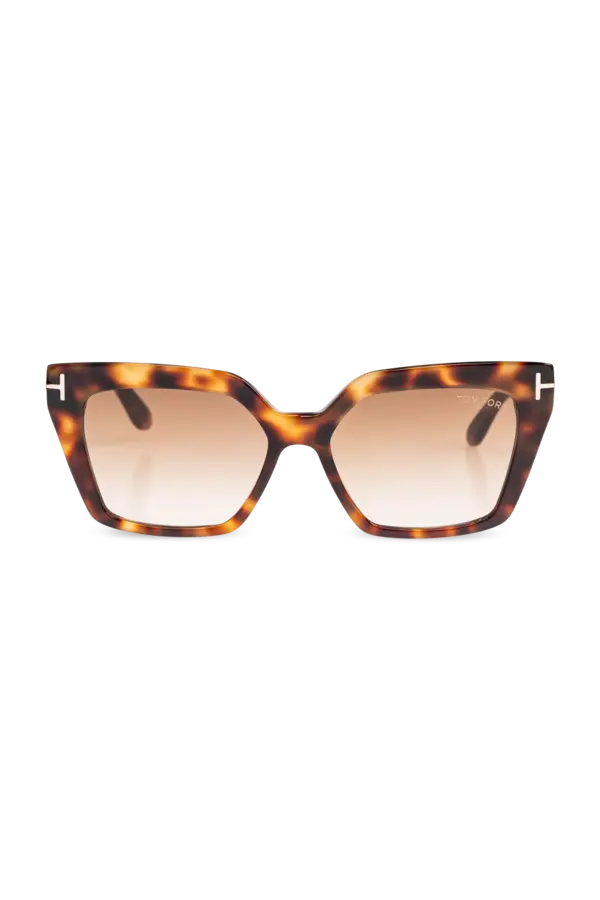 TOM FORD Tortoiseshell Square Sunglasses - Brown