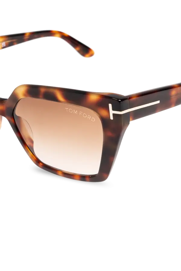 TOM FORD Tortoiseshell Square Sunglasses - Brown