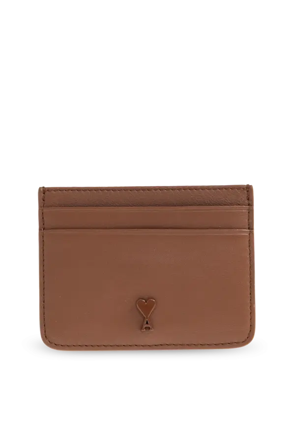Ami Leather Card Holder - Brown
