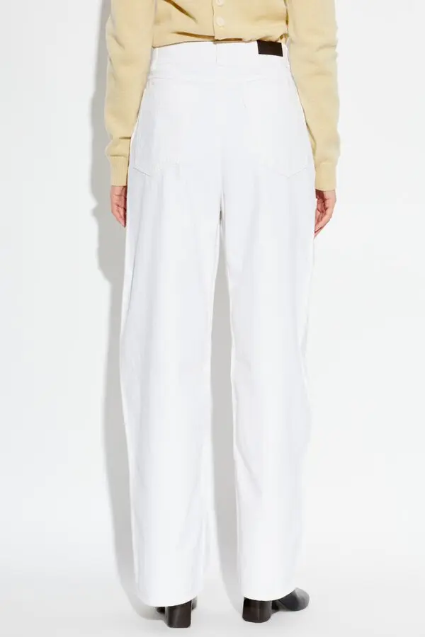 LEMAIRE High-waisted Boyfriend Jeans - White