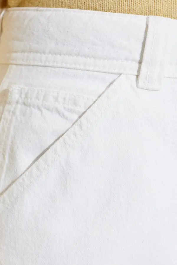 LEMAIRE High-waisted Boyfriend Jeans - White