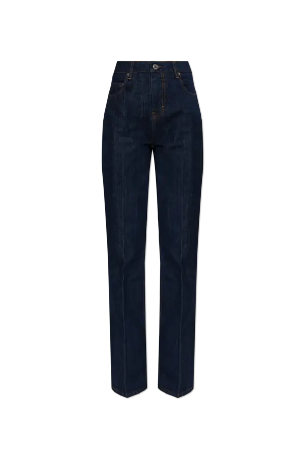 AMI Paris Flared-leg Jeans - Navy Blue