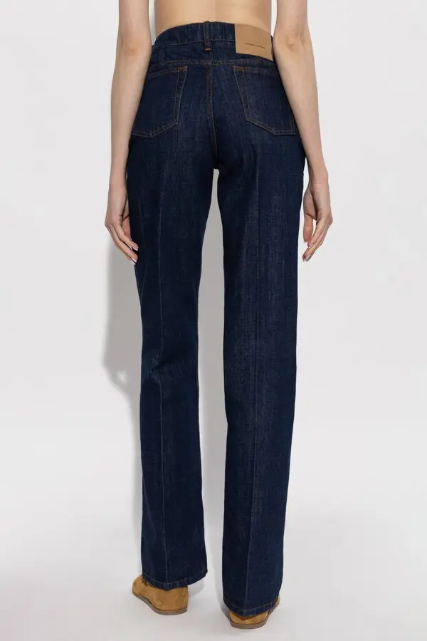 AMI Paris Flared-leg Jeans - Navy Blue
