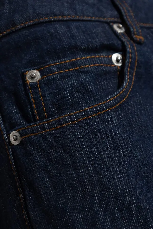 AMI Paris Flared-leg Jeans - Navy Blue