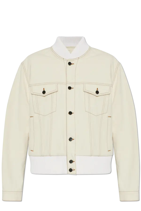 LANVIN Cotton Bomber Jacket - Cream