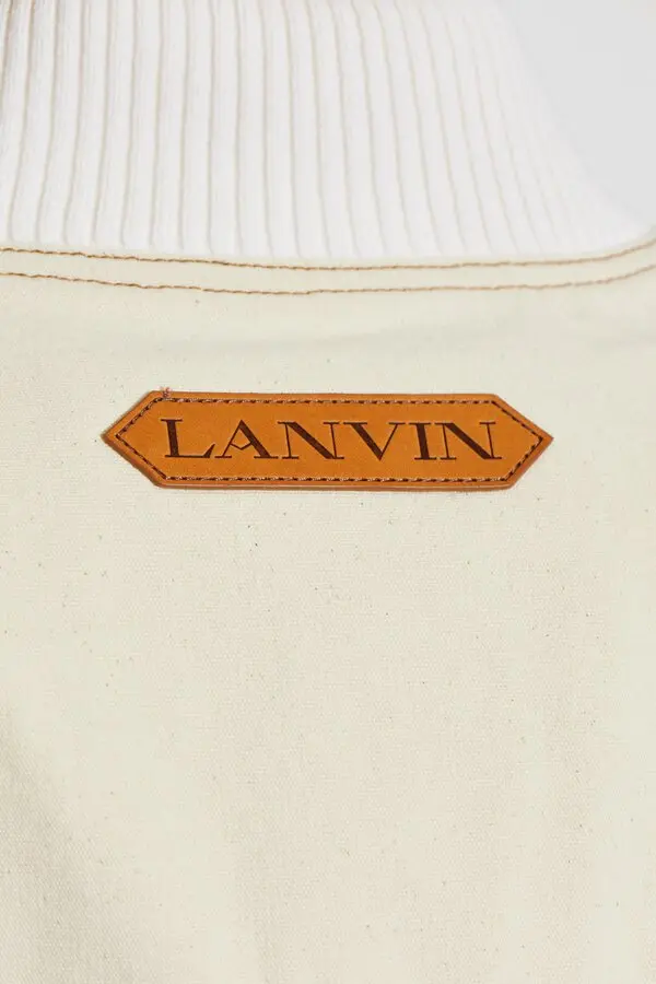 LANVIN Cotton Bomber Jacket - Cream