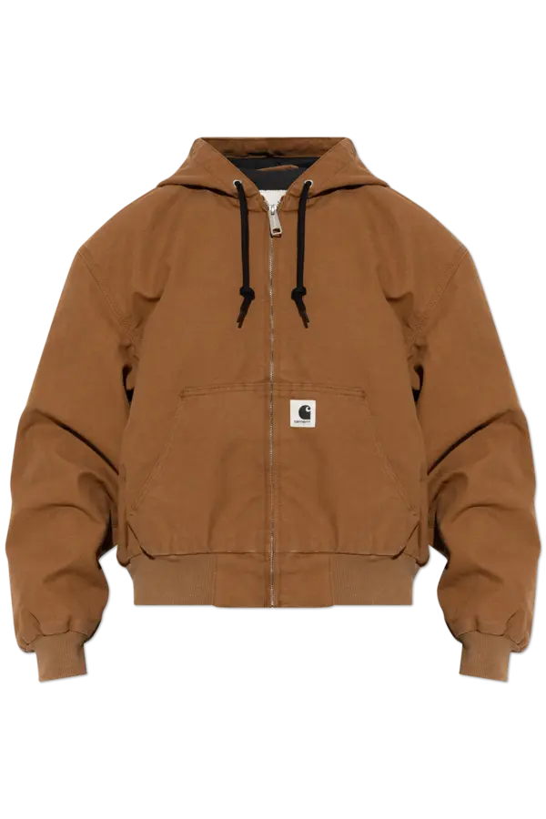 Carhartt Work In Progress Og Active Zip-up Hooded Sweatshirt - Brown