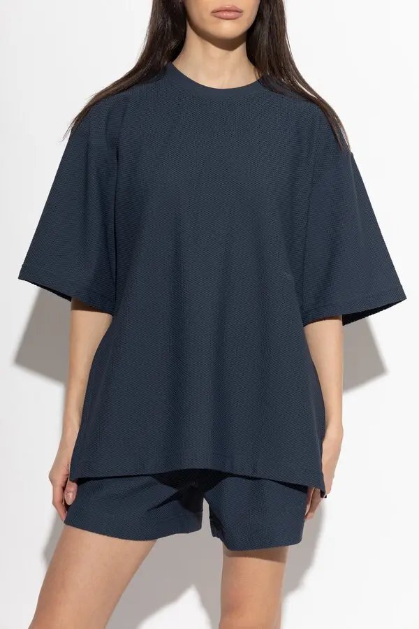 RETHINKIT STUDIOS Oversized T-shirt With Embroidered Logo - Navy Blue
