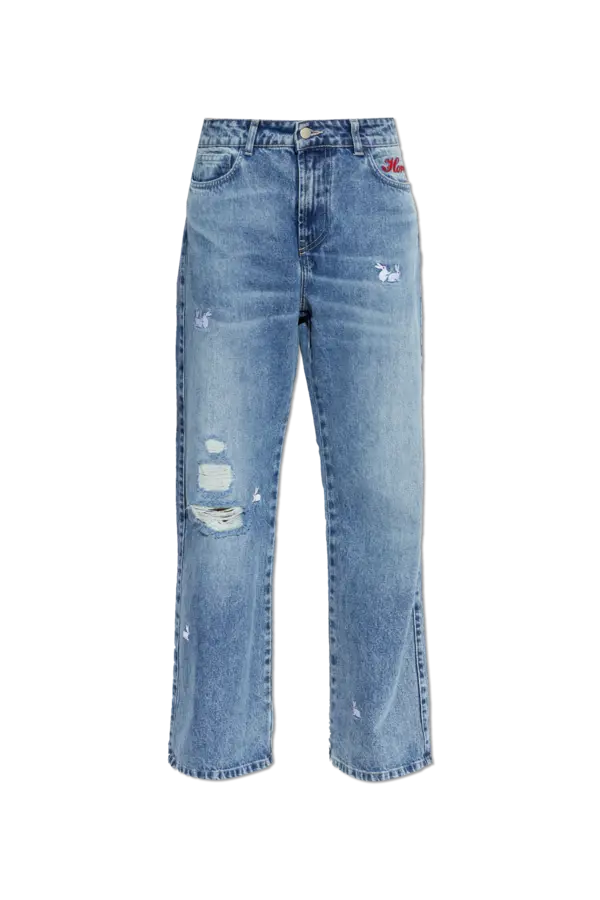 CARNE BOLLENTE Vintage-effect Jeans - Blue