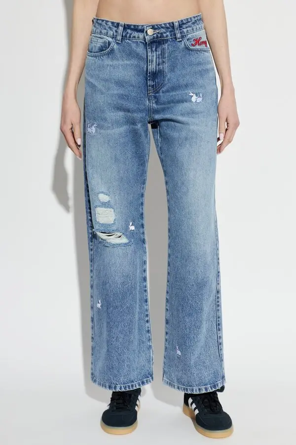 CARNE BOLLENTE Vintage-effect Jeans