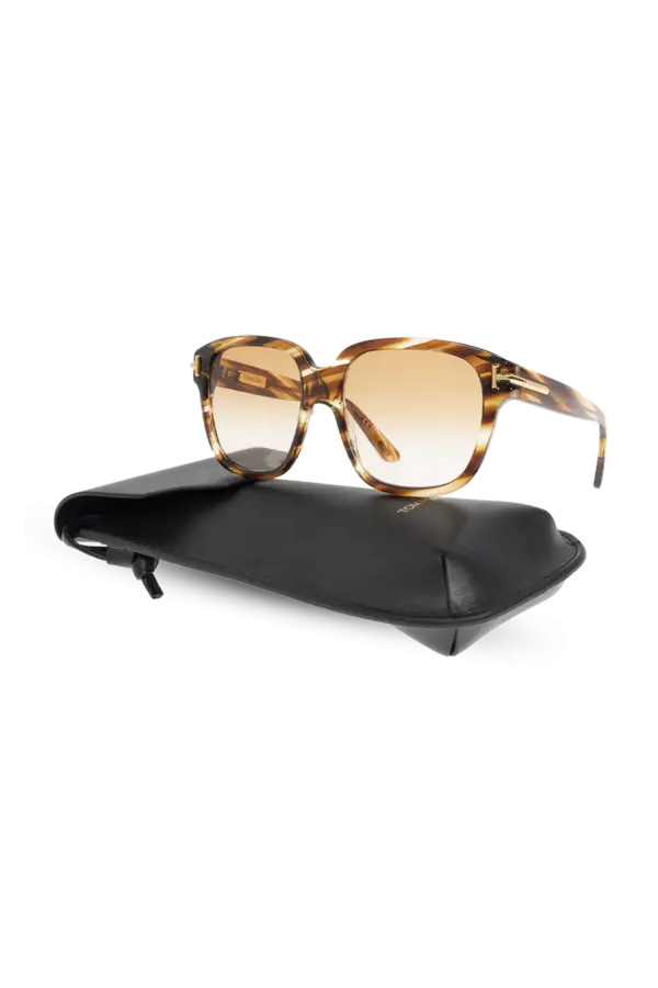 TOM FORD Square Frame Sunglasses - Orange