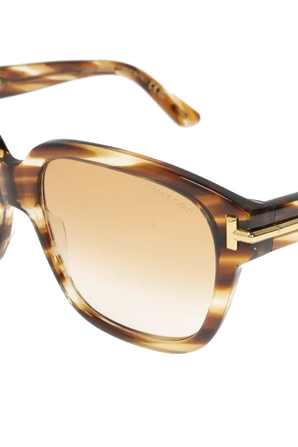 TOM FORD Square Frame Sunglasses - Orange
