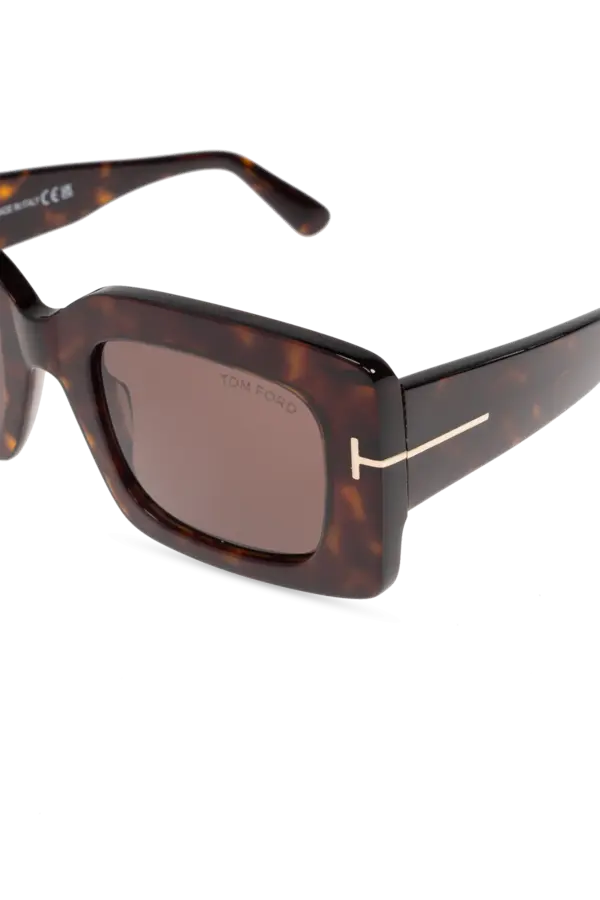 TOM FORD Sunglasses With Tortoiseshell Pattern - Brown