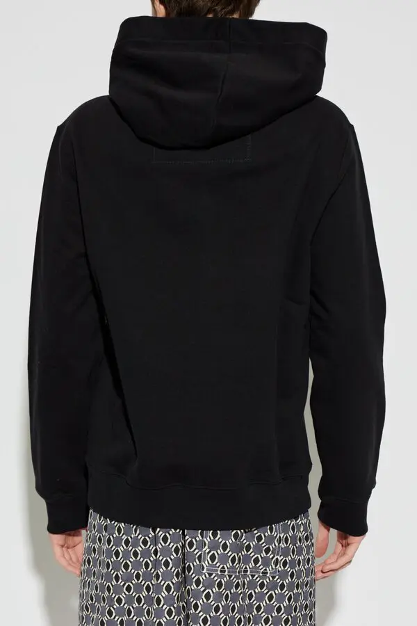 LANVIN Hooded Cotton Knit Sweatshirt