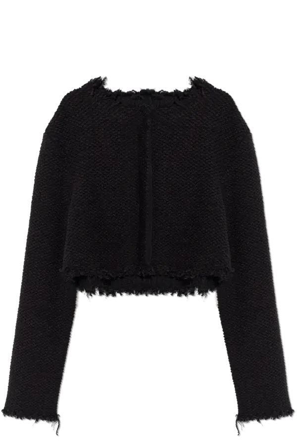 JIL SANDER Short Cardigan - Black
