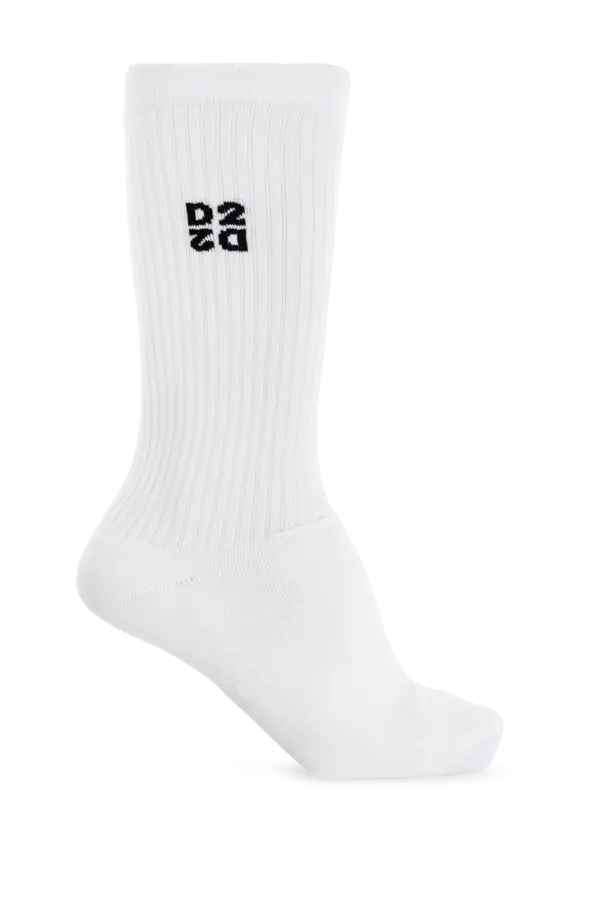Dsquared2 Logo Socks - White