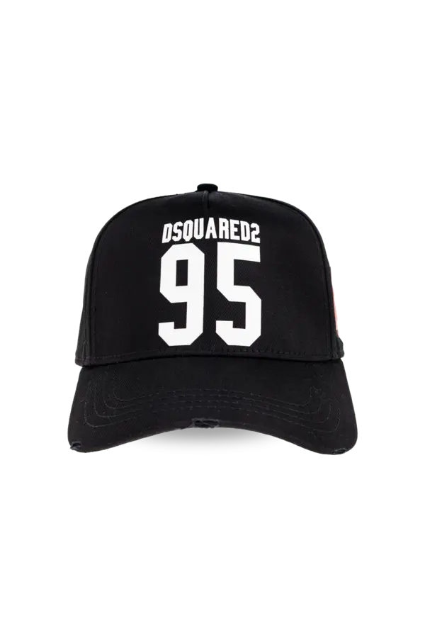 Dsquared2 Cotton Baseball Cap - Black
