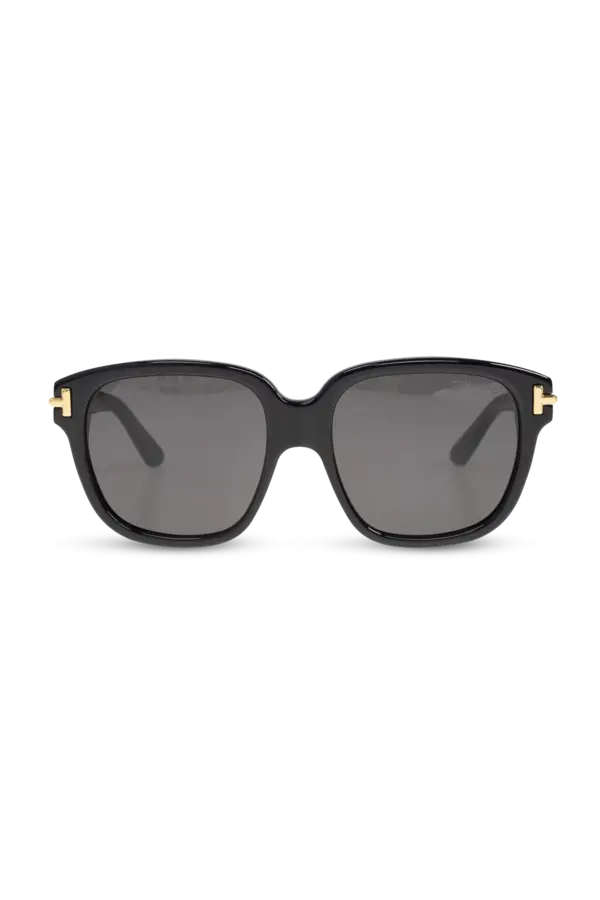 TOM FORD Sunglasses With Gold Logo - Black