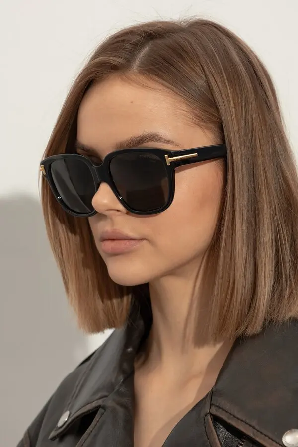 TOM FORD Sunglasses With Gold Logo - Black