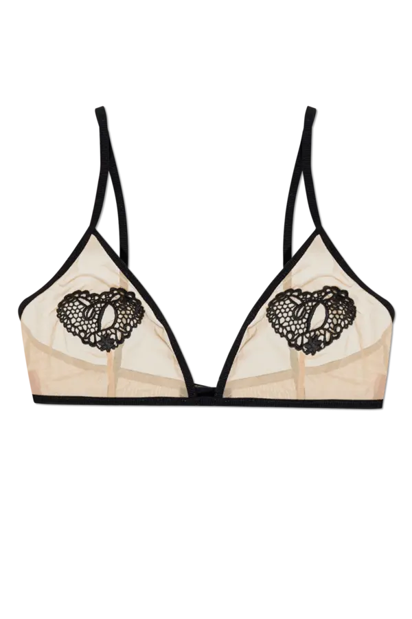 Dsquared2 Embroidered Bra - Beige
