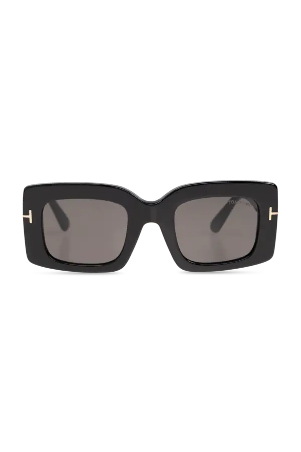TOM FORD Full Rim Rectangle Sunglasses - Black