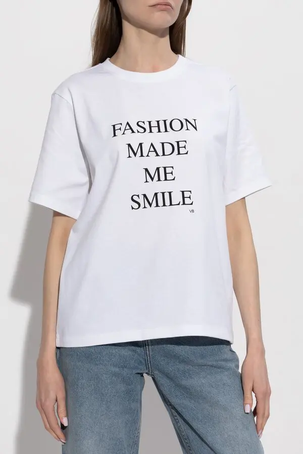 Victoria Beckham Printed T-shirt - White
